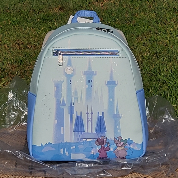 Loungefly | Bags | New Loungefly Disney Cinderella Castle Mice Mini ...